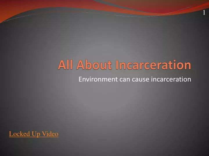 PPT - All About Incarceration PowerPoint Presentation, free download ...