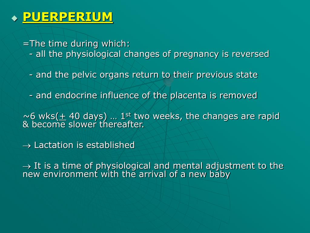 PPT - PUERPERIUM & PUERPERAL SEPSIS PowerPoint Presentation, free ...