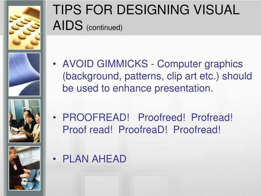 PPT - EFFECTIVE VISUAL AIDS IN PRESENTATION PowerPoint Presentation ...