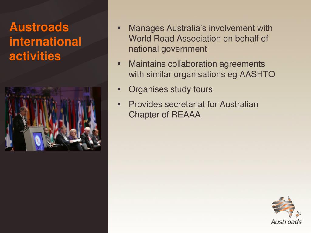 PPT - Austroads Australian and New Zealand National Committee for the ...