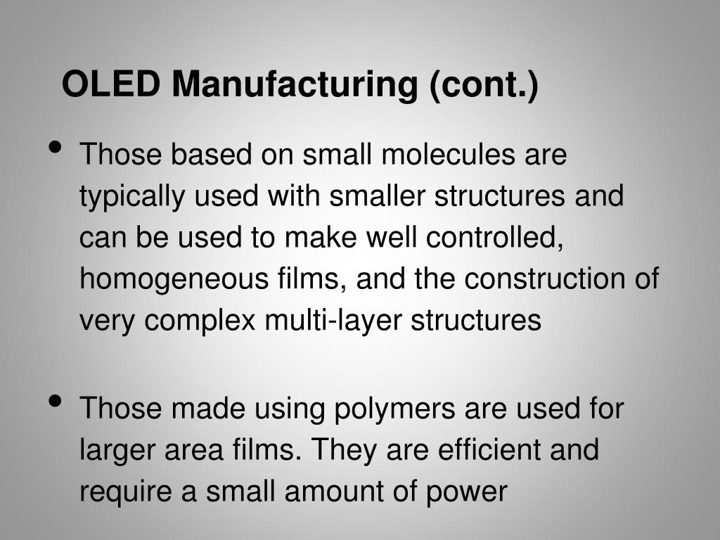 PPT - Organic Light-Emitting Diodes (OLEDs) PowerPoint Presentation ...