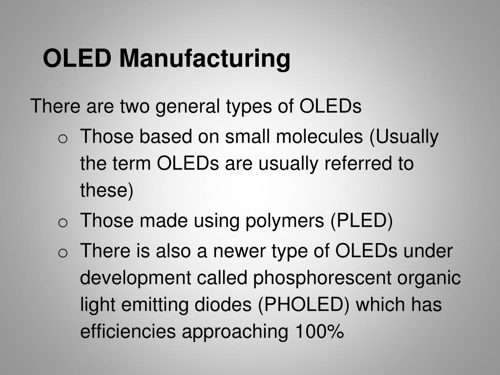 PPT - Organic Light-Emitting Diodes (OLEDs) PowerPoint Presentation ...