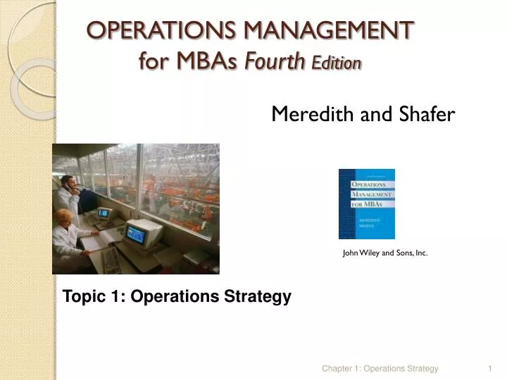 PPT - OPERATIONS MANAGEMENT for MBAs Fourth Edition PowerPoint ...
