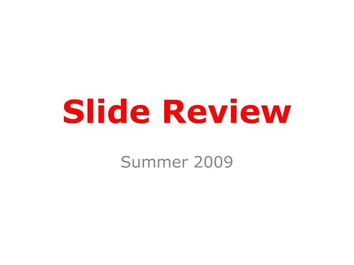 PPT - Slide Review PowerPoint Presentation, free download - ID:3055543
