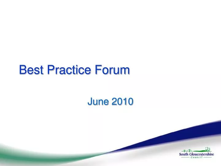 PPT - Best Practice Forum PowerPoint Presentation, free download - ID ...