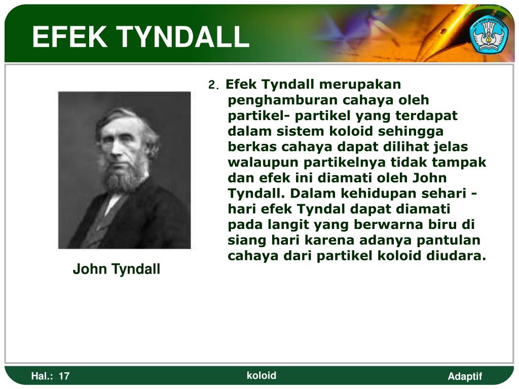 PPT - KOLOID Untuk SMK Teknologi dan Pertanian PowerPoint Presentation ...