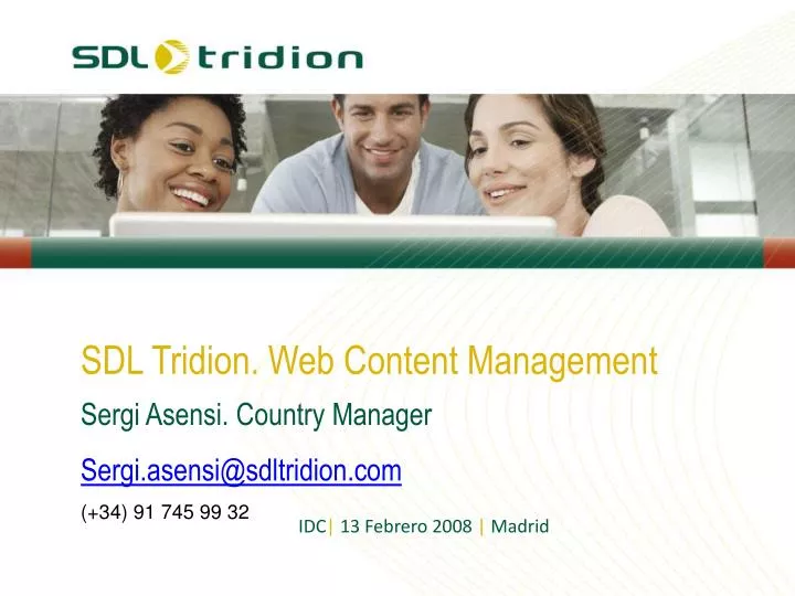 PPT - SDL Tridion. Web Content Management PowerPoint Presentation, free ...