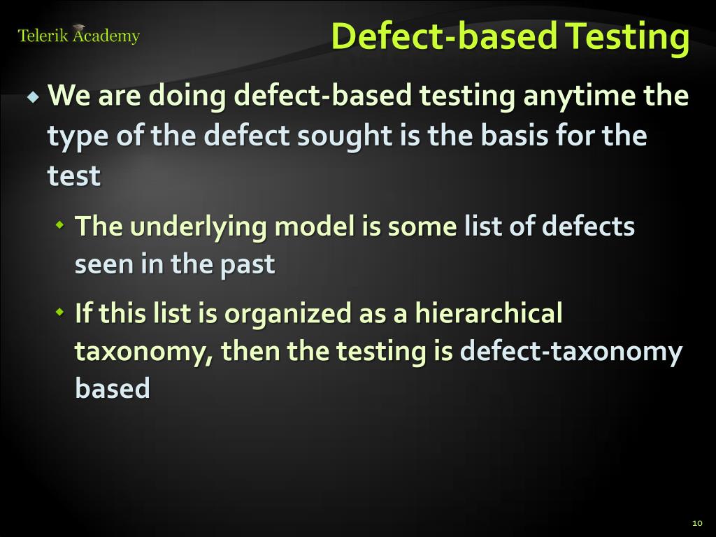 PPT - Defect Taxonomies, Checklist Testing, Error Guessing and ... PPT - Defect Taxonomies, Checklist Testing, Error Guessing and ...