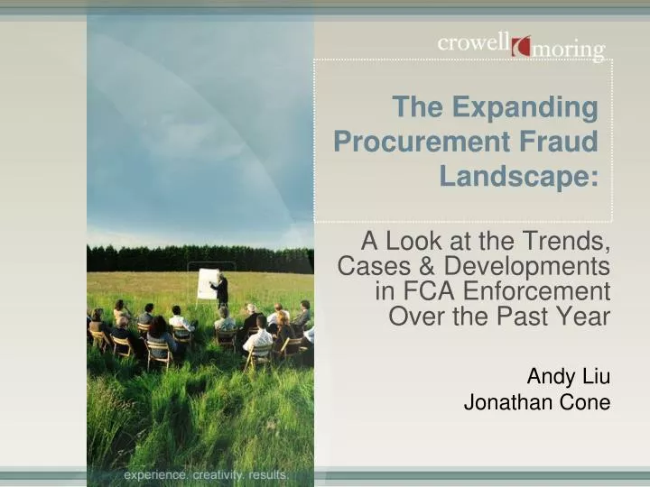 PPT - The Expanding Procurement Fraud Landscape: PowerPoint ...