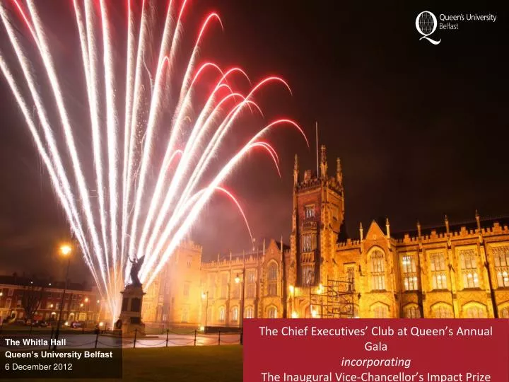 PPT - The Whitla Hall Queen’s University Belfast 6 December 2012 ...