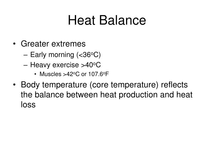 PPT - Exercise Thermoregulation, Fluid Balance, and Rehydration ...