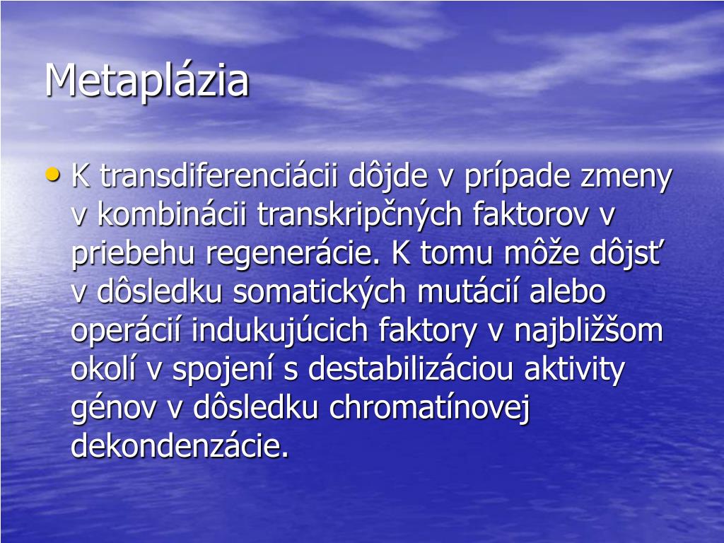 PPT - Včasná epidermoidná metaplázia, možný diagnostický problém ...