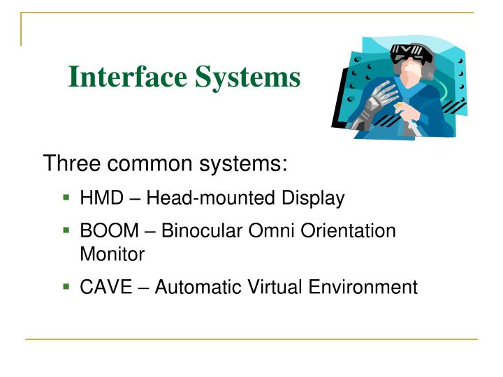 PPT - 2.03B Common Types and Interface Devices and Systems of Virtual ...