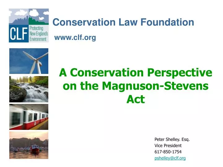 PPT - A Conservation Perspective on the Magnuson-Stevens Act PowerPoint ...