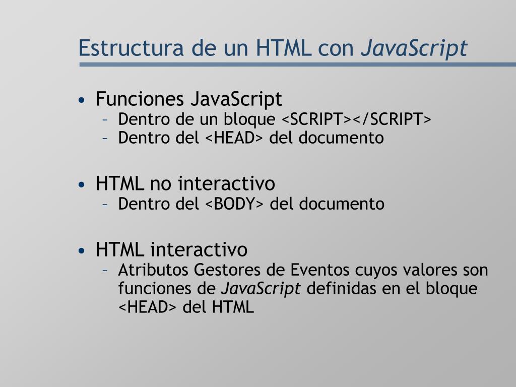 PPT - Programación en páginas Web: JavaScript 18 de Febrero de 2009 ...