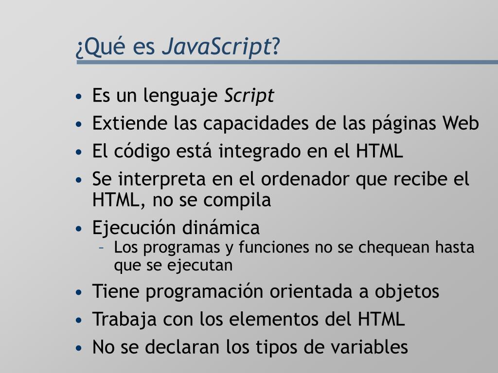PPT - Programación en páginas Web: JavaScript 18 de Febrero de 2009 ...