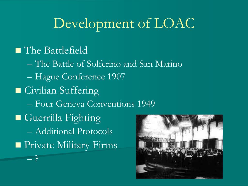 PPT - The Privatisation of War The Law of Armed Conflict and Private ...