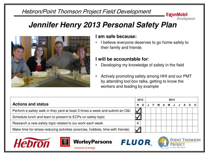 PPT - Personal Safety Plan PowerPoint Presentation - ID:3059481