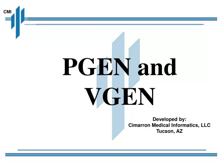 PPT - PGEN and VGEN PowerPoint Presentation, free download - ID:3059560