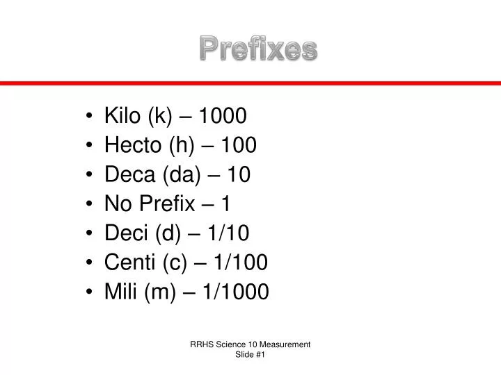 PPT - Prefixes PowerPoint Presentation, free download - ID:3059666