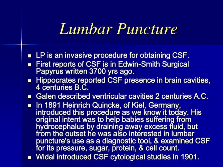PPT - Lumbar Puncture PowerPoint Presentation - ID:3060338