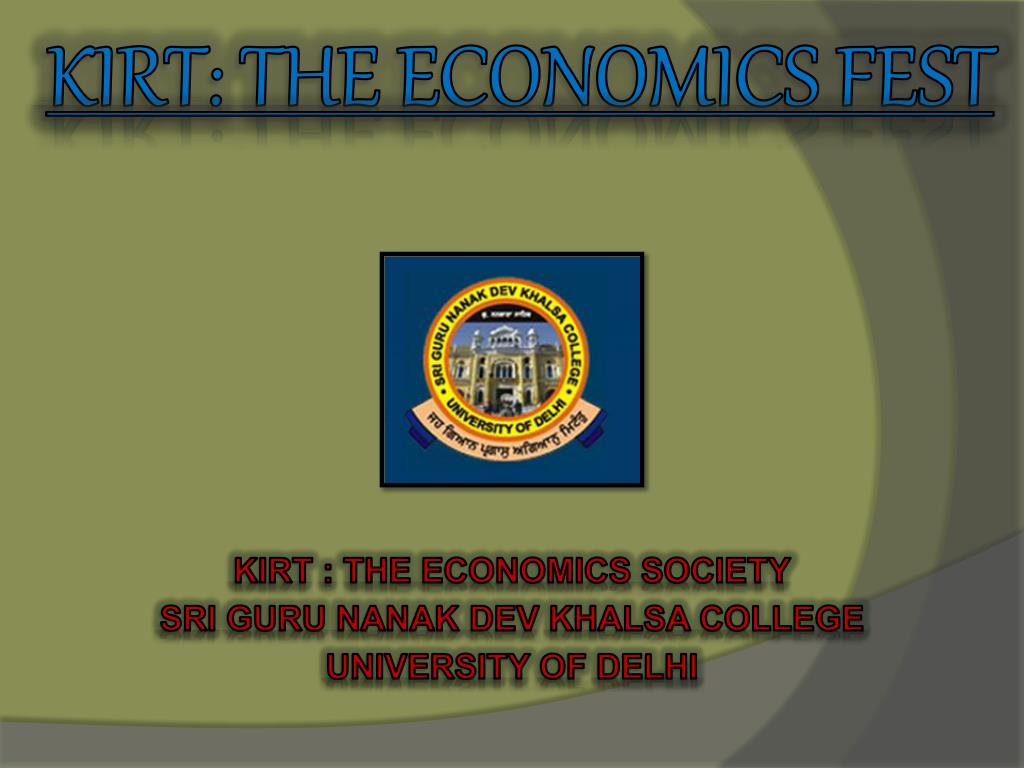PPT - KIRT: THE ECONOMICS FEST PowerPoint Presentation, free download ...