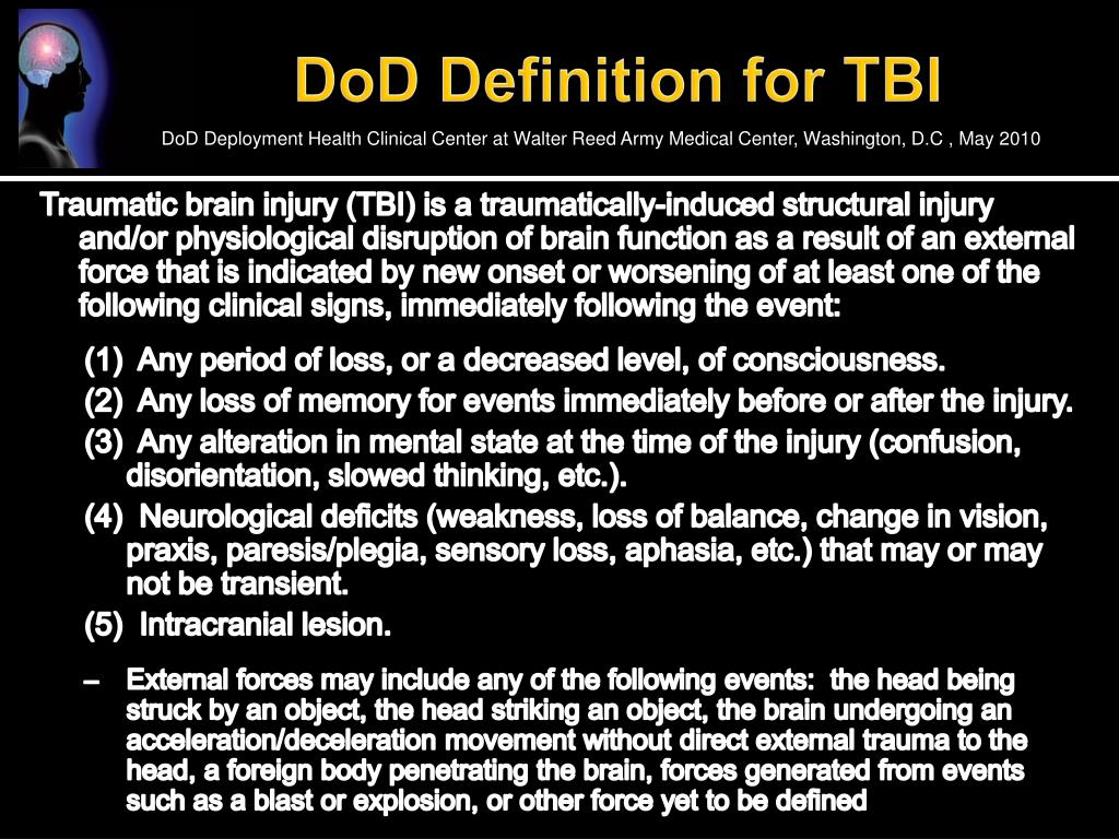 PPT - Comprehensive Army Program on Traumatic Brain Injury Management ...