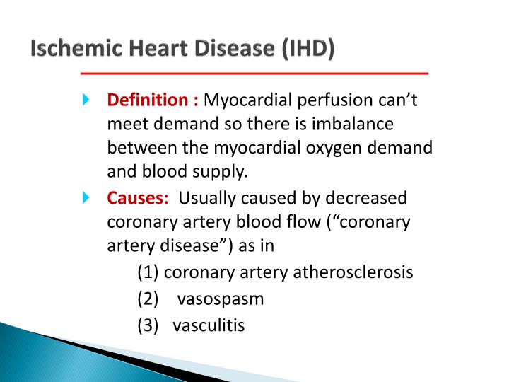 PPT - Ischemic heart disease PowerPoint Presentation - ID:3061577