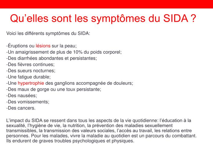 PPT - Le Sida (VIH) PowerPoint Presentation - ID:3061739
