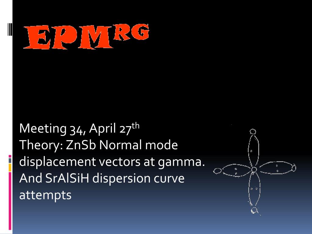 PPT - Analysis of ZnSb Normal Mode Displacements and SrAlSiH Dispersion ...