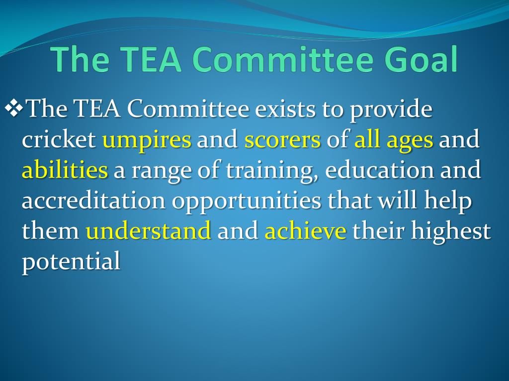 PPT - Introducing the Training, Education and Accreditation (TEA ...
