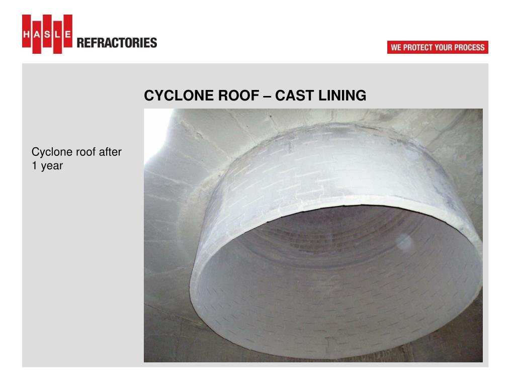 PPT - CYCLONE ROOF – CAST LINING Country Czech Republic Industry Cement ...