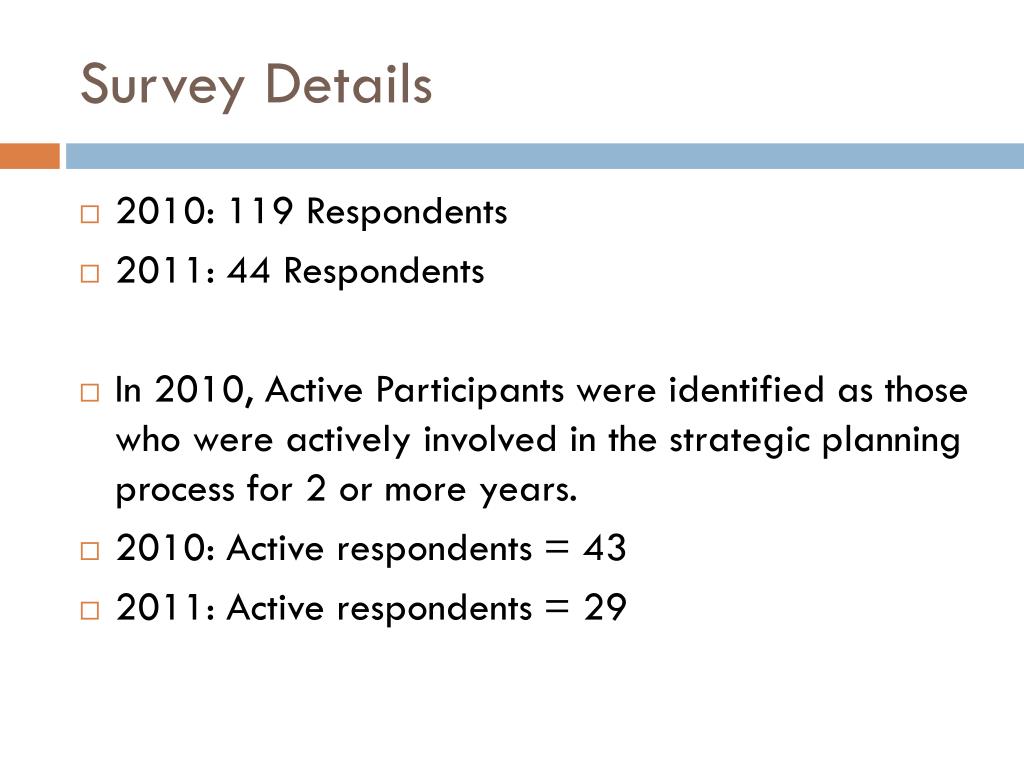 PPT - Strategic Planning survey, 2010-11 PowerPoint Presentation, free ...