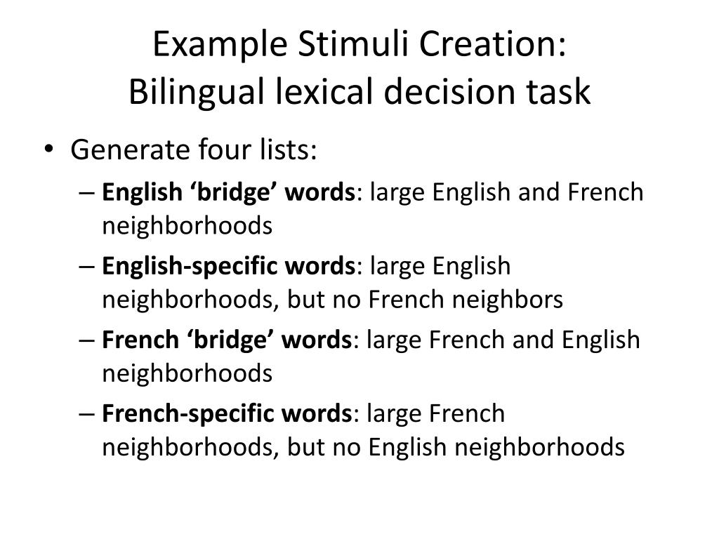 PPT - Why should we care about lexical neighborhoods? What is CLEARPOND ...
