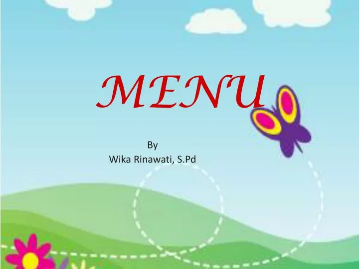 PPT - MENU PowerPoint Presentation, free download - ID:3063203