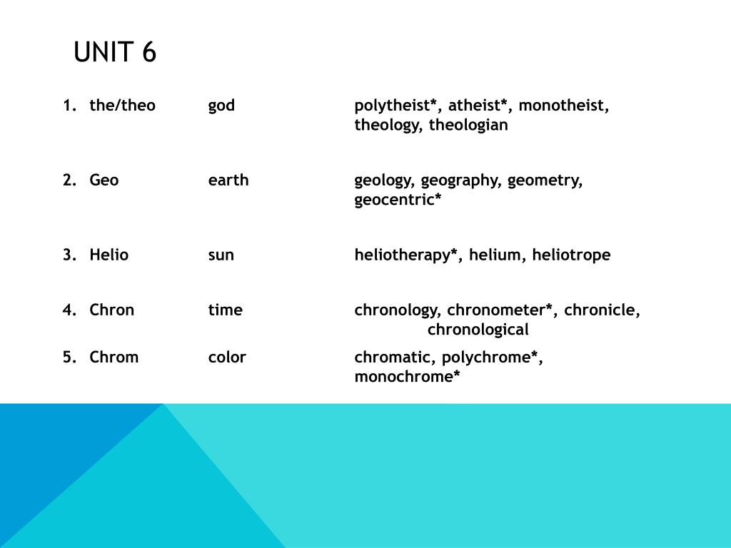 PPT - Greek and Latin roots, suffixes, and prefixes PowerPoint ...