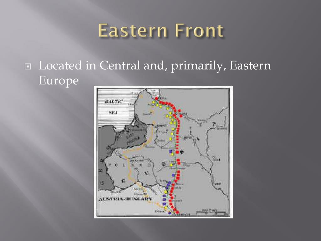 PPT - No Man’s Land, Western Front, Eastern Front PowerPoint ...