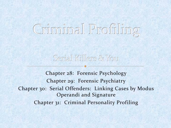 PPT - Project: What makes a Serial Killer? PowerPoint Presentation - ID ...