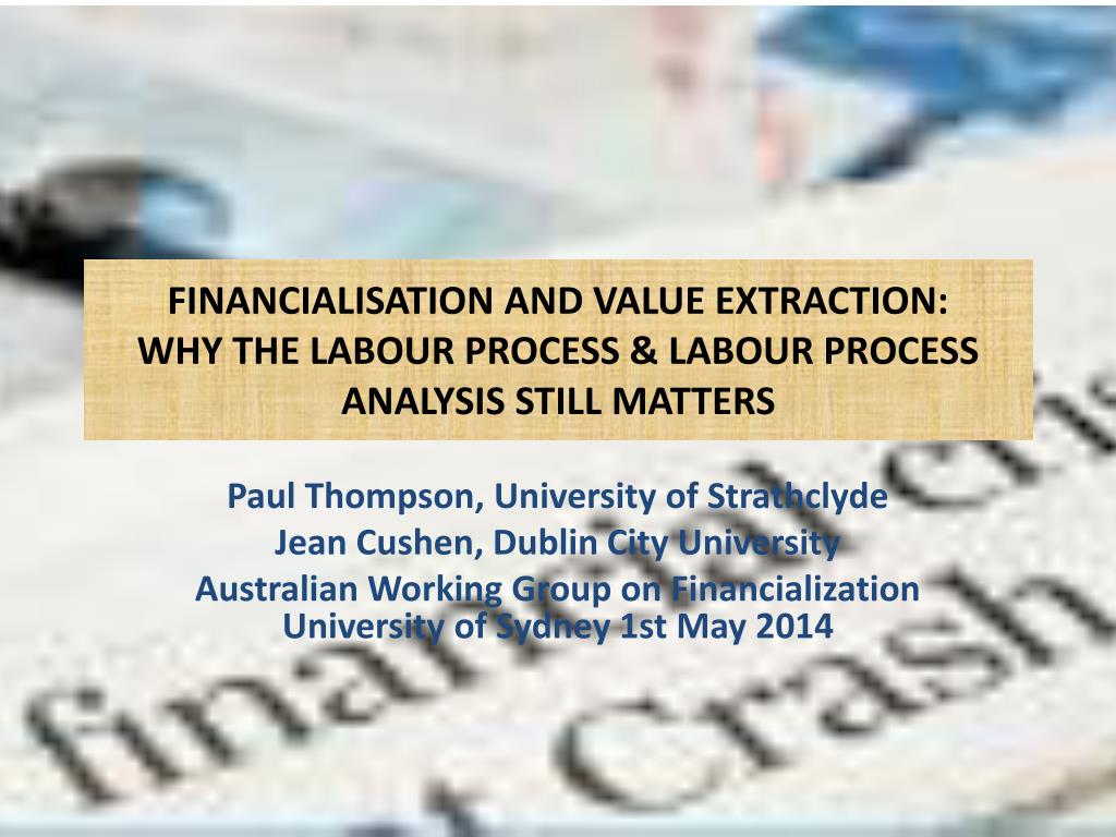 PPT - Paul Thompson, University of Strathclyde Jean Cushen , Dublin ...