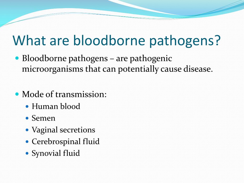 PPT - Bloodborne Pathogens, Universal Precautions, and Wound Care ...