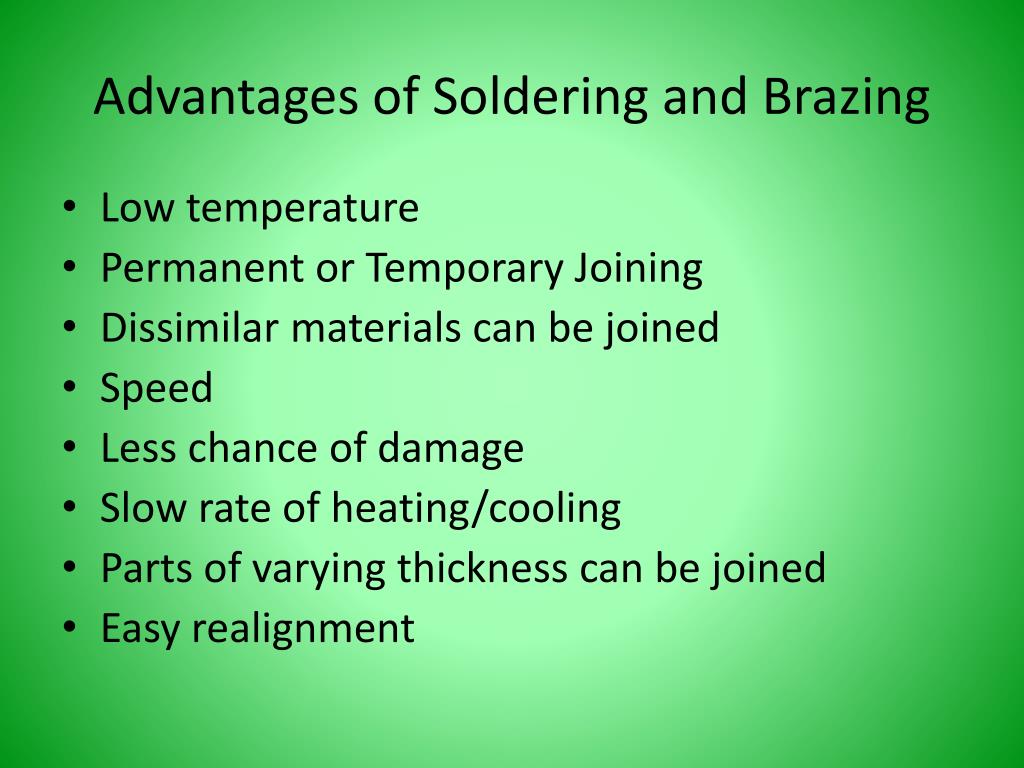 Ppt Soldering Brazing And Braze Welding Powerpoint Presentation