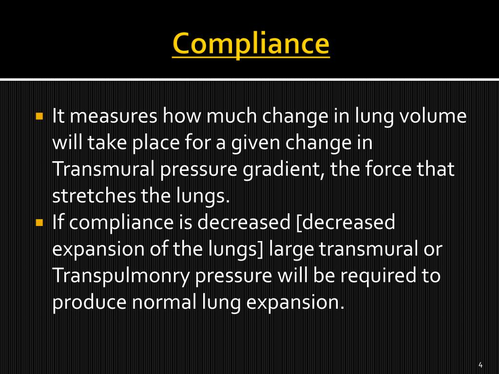 PPT - Elasticity of Lungs, Compliance, Alveolar Surface Tension ...