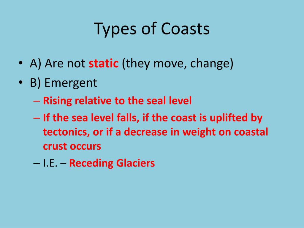 PPT - Coasts, Beaches, Barrier Islands, Estuaries, & Wetlands ...