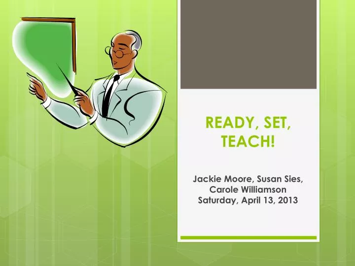 PPT - READY, SET, TEACH! PowerPoint Presentation, free download - ID ...