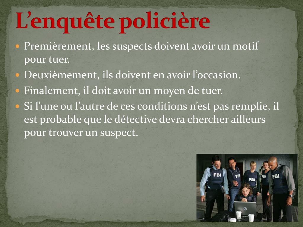 PPT - Le polar ou le roman policier PowerPoint Presentation, free ...