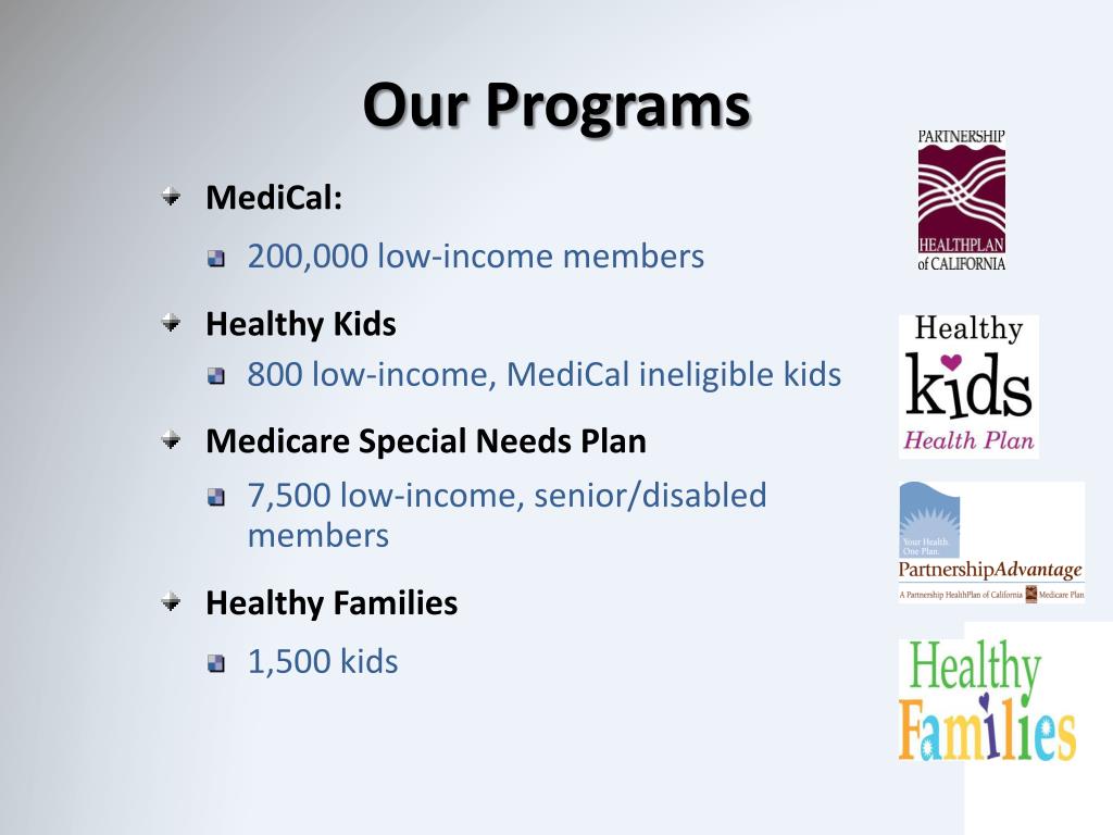 PPT - Partnership HealthPlan of California MediCal Managed Care ...