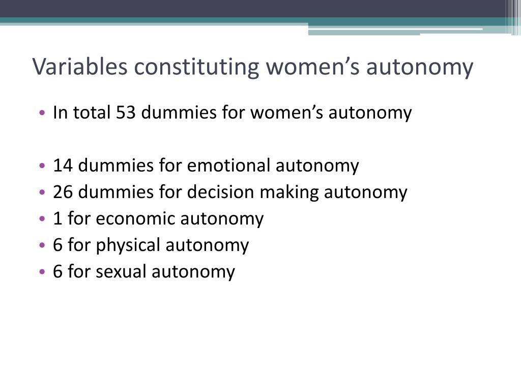 PPT - Women’s Autonomy and Child Nutrition in India PowerPoint ...