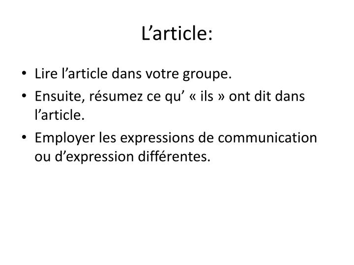 PPT - Les verbes de communication: PowerPoint Presentation - ID:3065762
