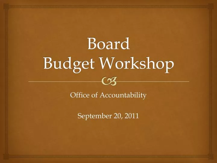 PPT - Board Budget Workshop PowerPoint Presentation, free download - ID ...