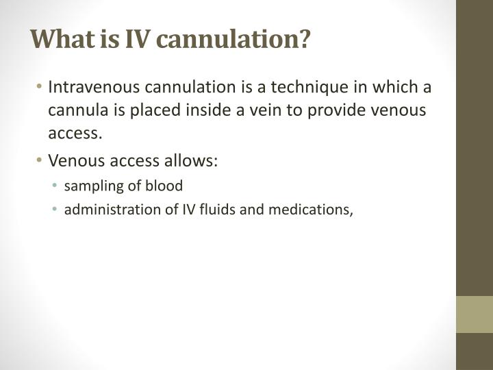 PPT - Intravenous cannulation PowerPoint Presentation - ID:3066014